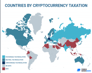 Cryptocurrency world map